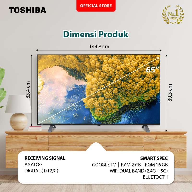 Jual [free Bracket] Toshiba Tv 65 4k Uhd Google Tv - Dolby Vision Atmos ...