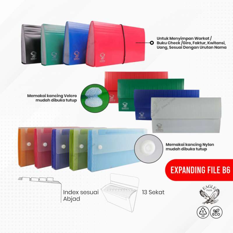 Promo Eagle Files Map Expanding Penyimpan File Kwitansi Cheque/giro ...