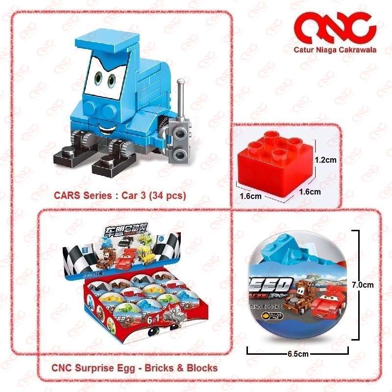 Jual CNC Surprise Egg Bricks & Blocks - Cars League Series , LEGO ...