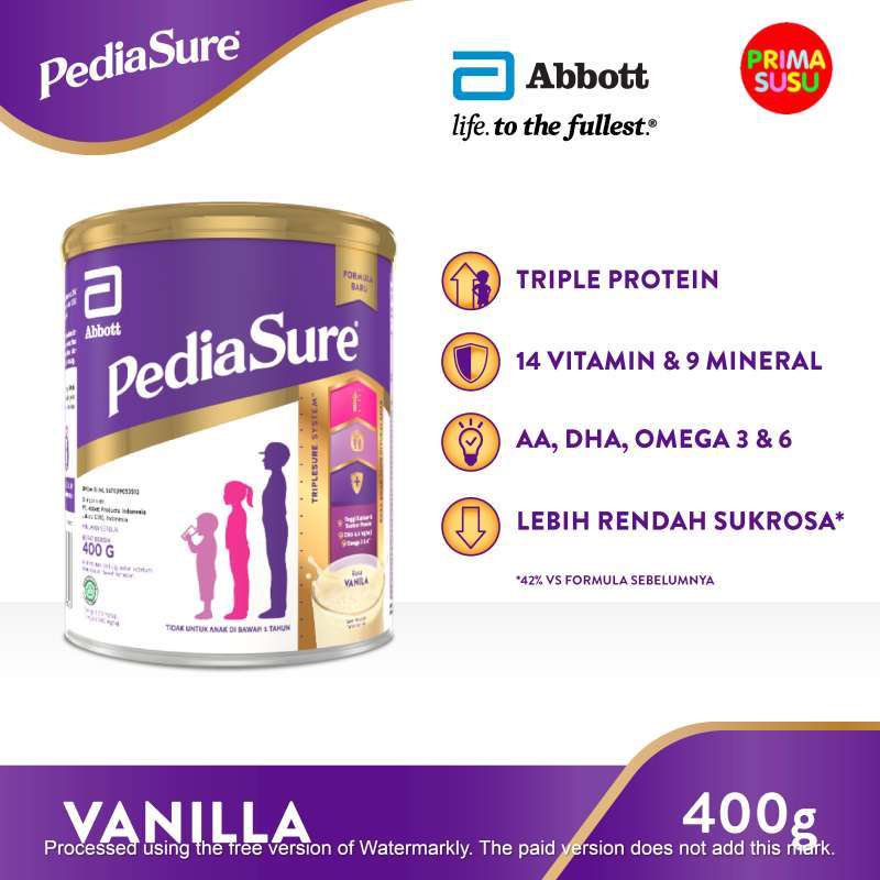 Jual Pediasure 400 Gr Vanila Di Seller Primasusu Official Store - Prima Susu - Kab. Magelang ...