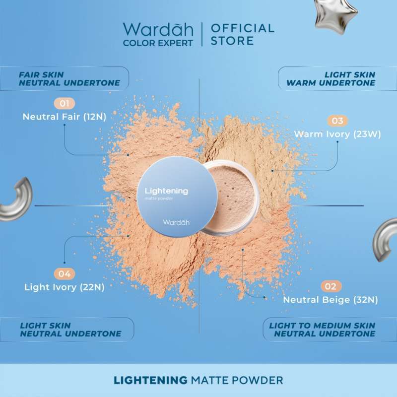 Jual Wardah Lightening Matte Powder 20g - 02 Neutral Beig(32n) Di ...