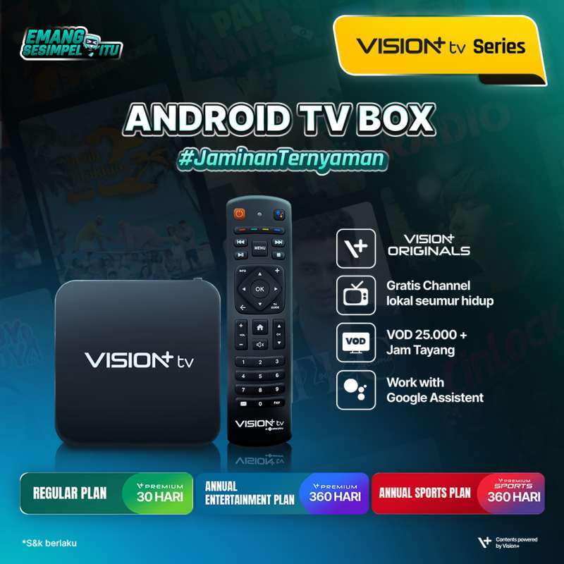Promo Vision+ Tv Android Tv Box - Super Lengkap Diskon 31% Di Seller ...