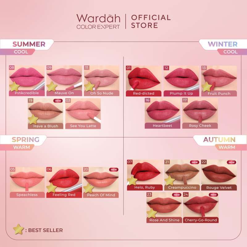 Promo Wardah Matte Lip Cream Diskon 15% Di Seller Puspaindahbeauty ...