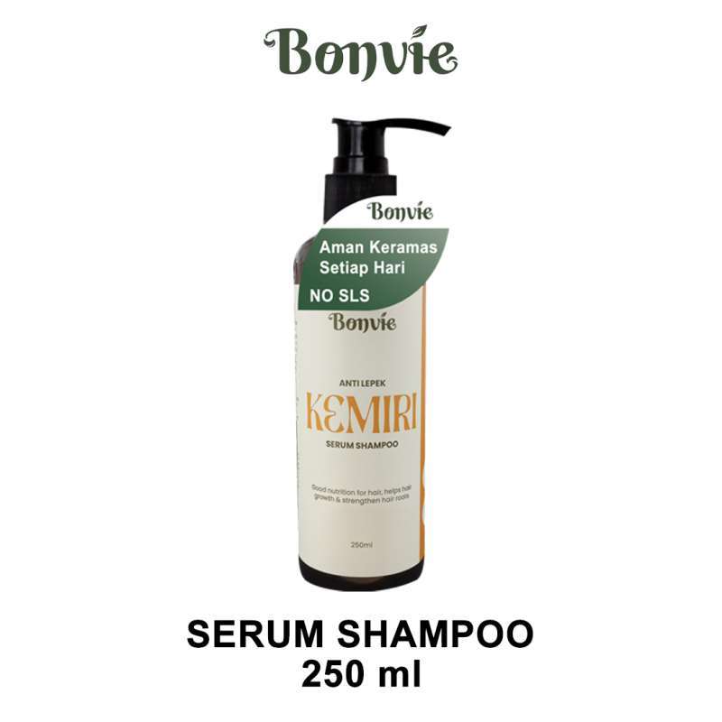Promo Bonvie Serum Shampoo Anti Lepek Kemiri 250ml - Sampo Rambut Lepek ...