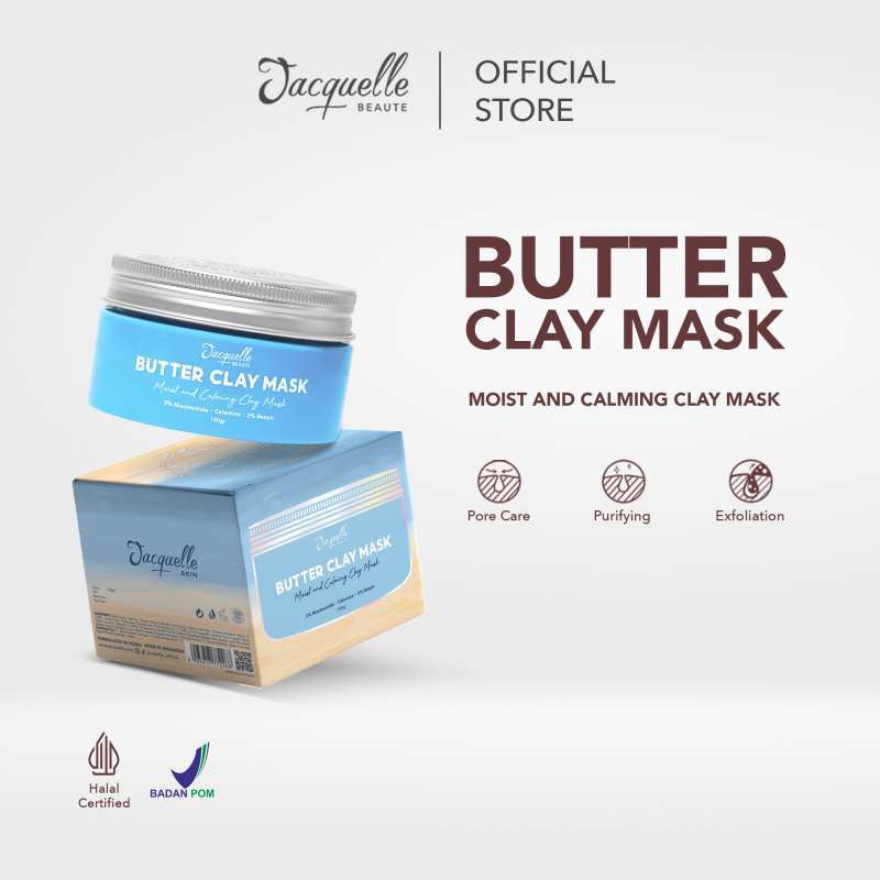 Jual Jacquelle Butter Clay Mask Moist And Calming Clay Mask - Membantu ...