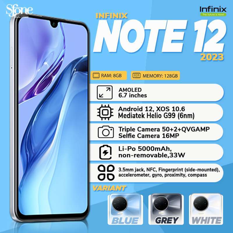 Jual Infinix Nite 12 2023 Spesifikasi Original, Murah & Diskon Harga ...