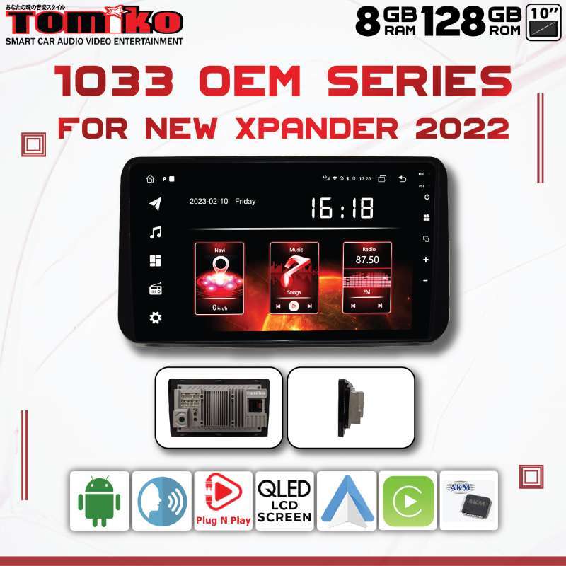Jual Head Unit Android Tomiko 1033 OEM Series for Mitsubishi Xpander ...