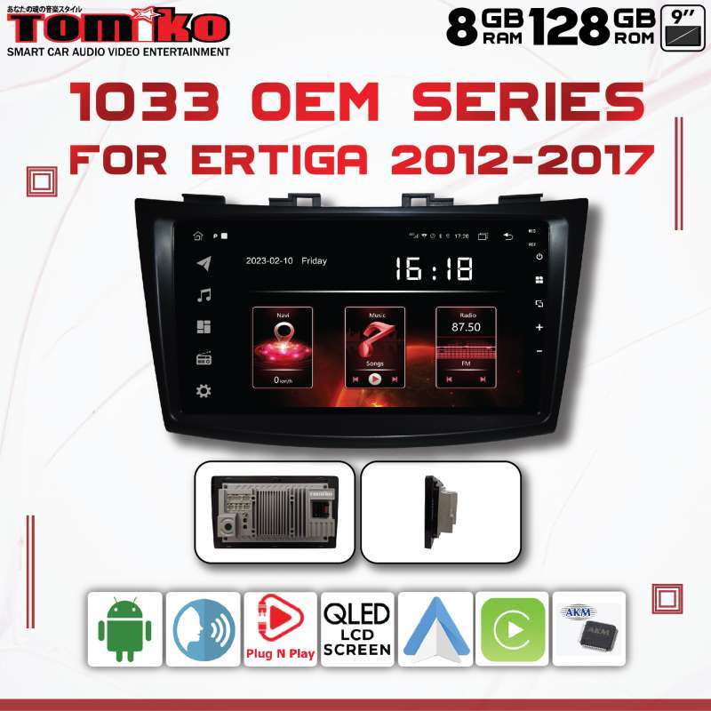 Jual Head Unit Android Tomiko TMK 1033 OEM Series for Ertiga 2012-2017 di Seller Tomiko Gemilang ...