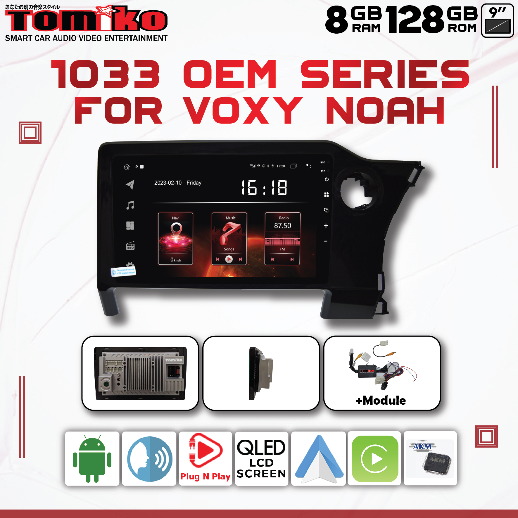 Jual Head Unit Android Tomiko Tmk 1033 Oem Series For Voxy Noah Di Seller Tomiko Gemilang ...