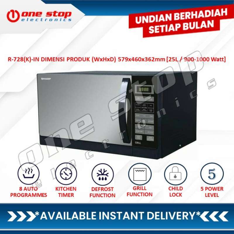 Jual Sharp R728 Kin Microwave 25 L Original, Murah & Diskon Juni 2024 ...