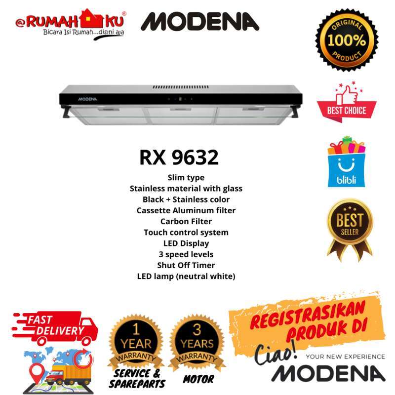 Jual Cooker Hood Modena Rx 9632 Di Seller Rumahku Official Store ...