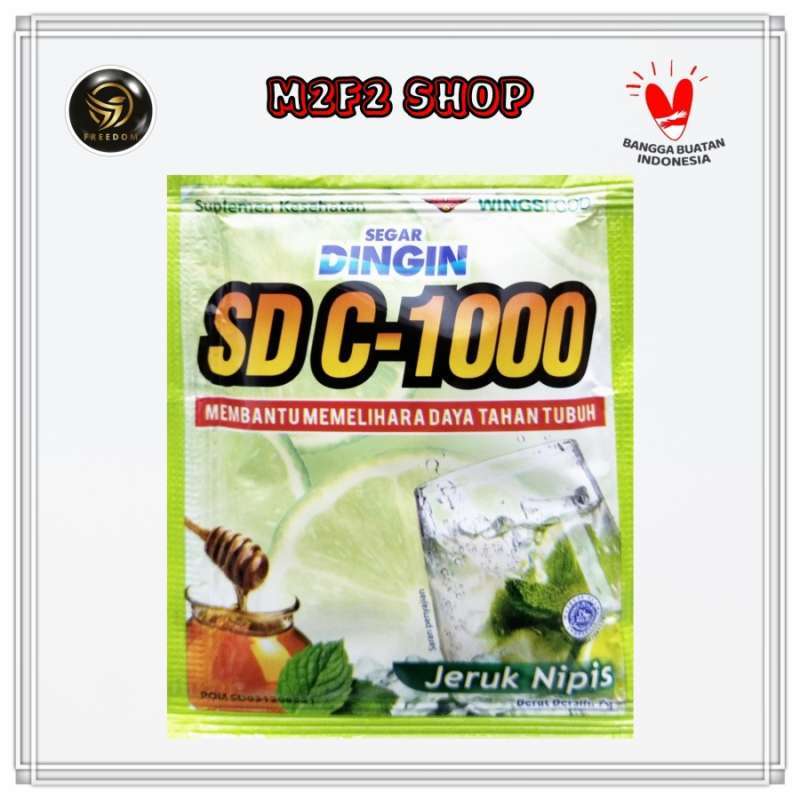 Promo Segar Dingin SD C-1000 Jeruk Nipis Suplemen Makanan Sachet - 7 gr ...