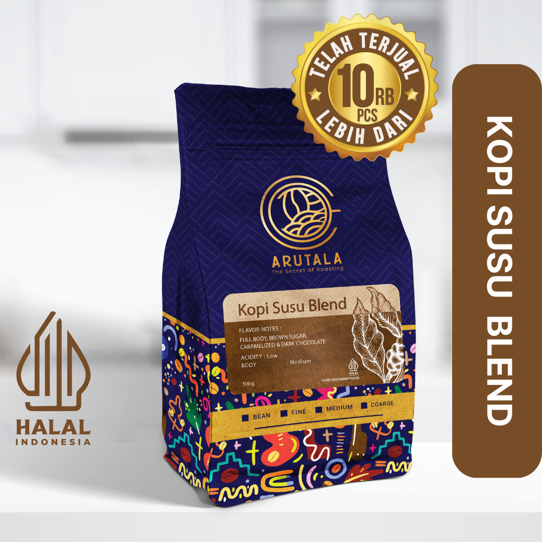 Promo Arutala Kopi Susu Blend Kopi Bubuk Tanpa Gula Susu [500 Gr ...