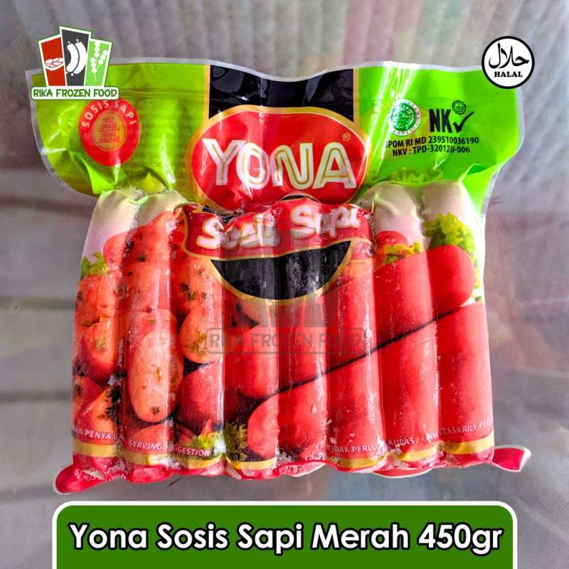 Jual Yona Sosis Sapi Merah 450 Gr Di Seller Rika Frozen Food - Keputih ...