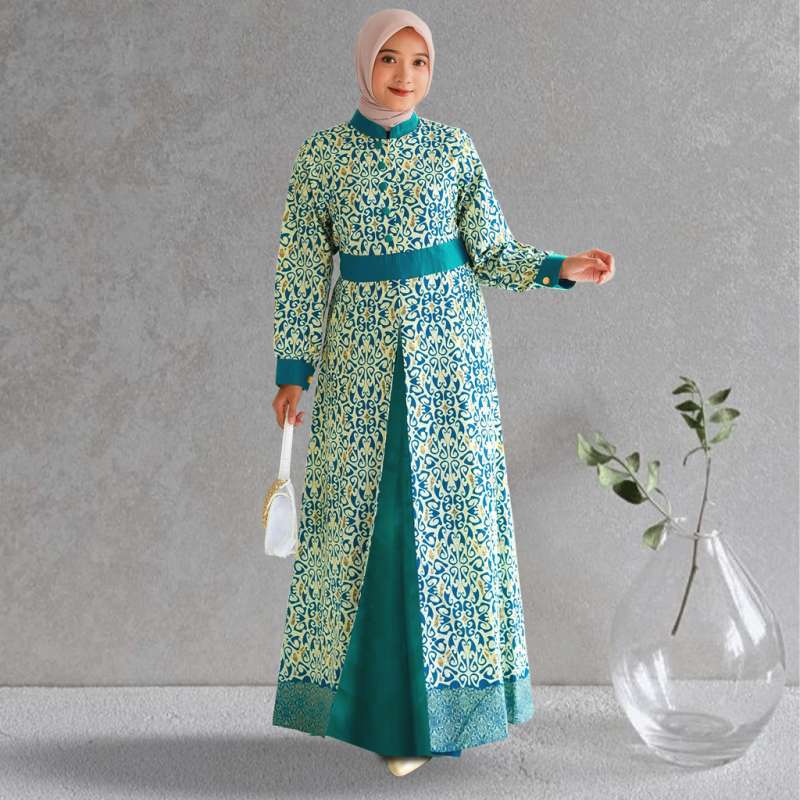 Baju Batik Kombinasi Sifon