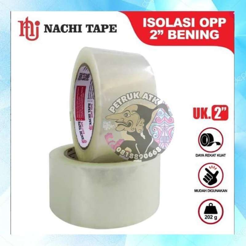 Jual [ROL] LAKBAN ISOLASI TAPE NACHI BENING 2 INCH / LAKBAN 48MM X 100 YARD BENING di Seller ...