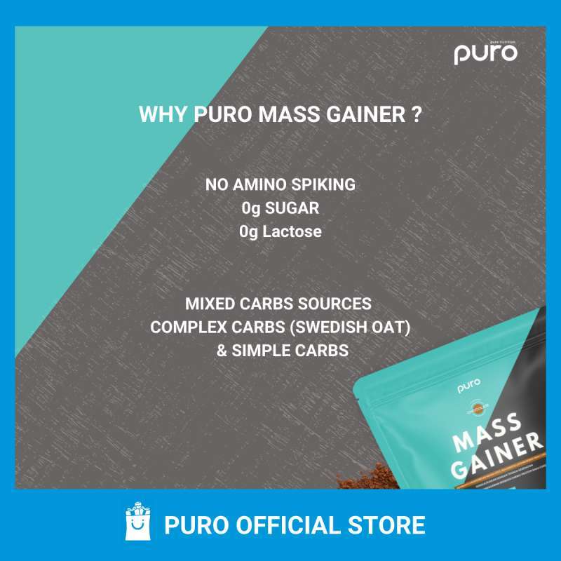 Jual Puro Mass Gainer Weight Gain Susu Protein Penambah Berat Badan ...
