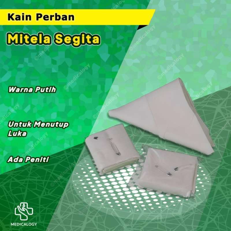 Jual Mitela Kain Perban Segitiga P3k | Perban Siku Pmr Pmi Di Seller ...
