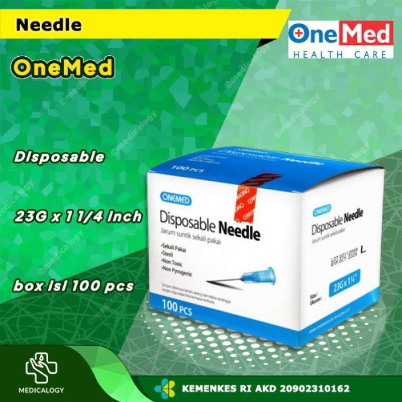 Jual Jarum Spuit Onemed 23g X 1.25 Inch / Disposable Needle Isi 100 Di Seller Medicalogy ...