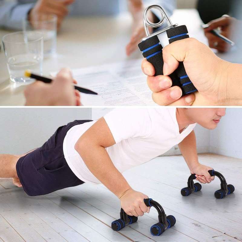 Jual Alat Gym Fitness Roller Push Up Set Bar Jump Rope Hand Gripper 5 ...