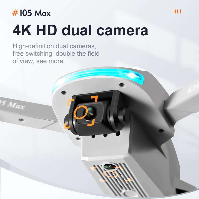 Promo Drone Camera 4k Quadcopter Rc Wifi Dual Omnidirectional Perekam ...