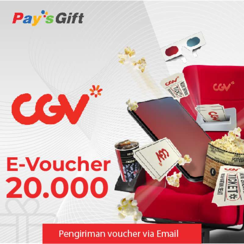 Promo [paysgift] Voucher Digital Cgv Value Rp. 20.000 Diskon 23% Di Seller Paysgift Official ...