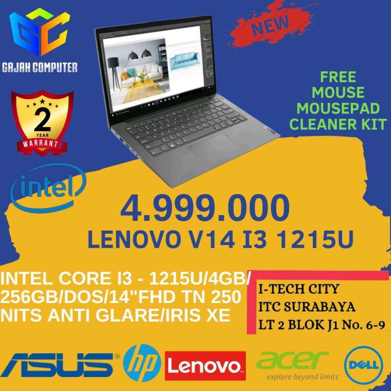 Jual Lenovo V14 I3 1215u Di Seller Gajah_computer - Kapasan, Kota ...