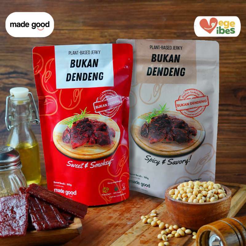 Promo Bukan Dendeng Plant Based Jerky Dendeng Vegan 100gr Diskon 29% Di ...