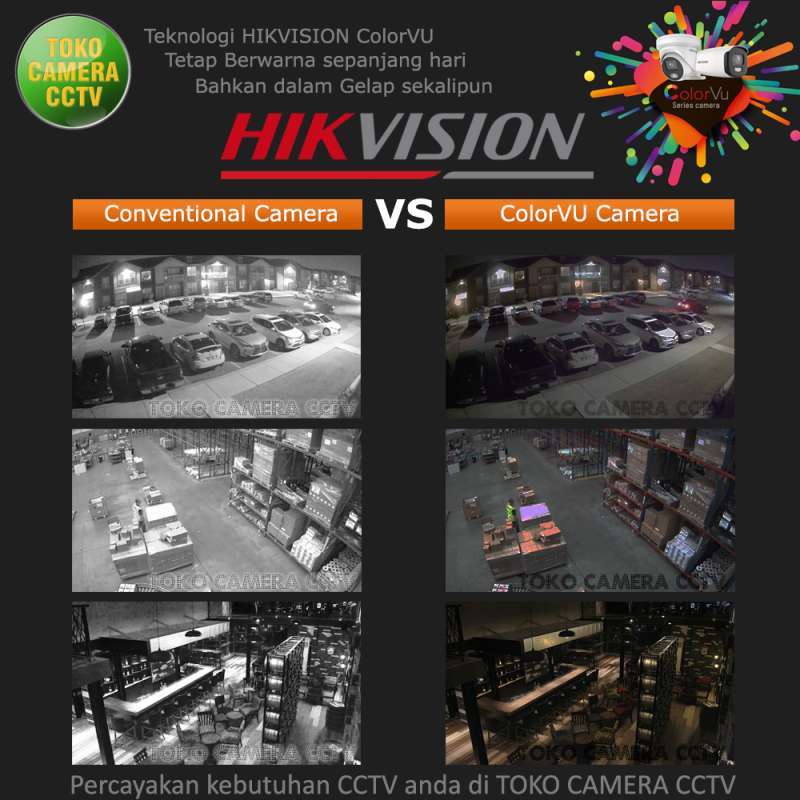 Jual Kamera Outdoor 2mp Colorvu Hikvision Camera Hikvision Color ...