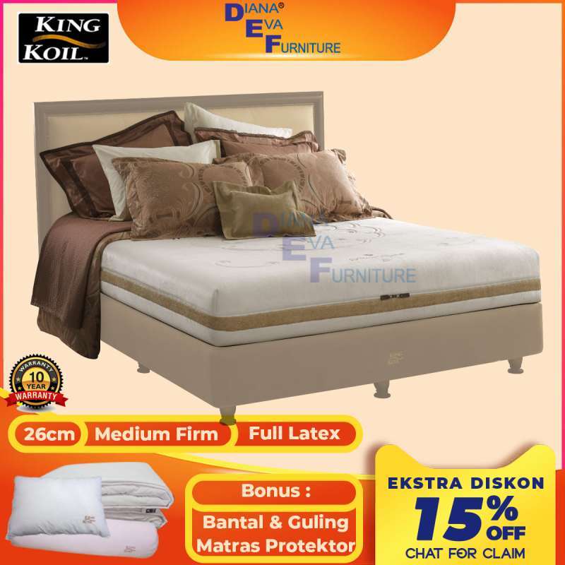 Promo King Koil Princess Elizabeth Kasur Matras Latex Diskon 49% di ...