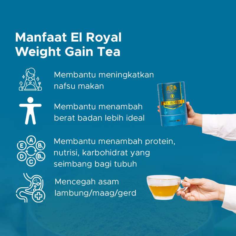 Promo El Royal Weight Gain Tea - Teh Penggemuk 2pcs Diskon 45% Di ...