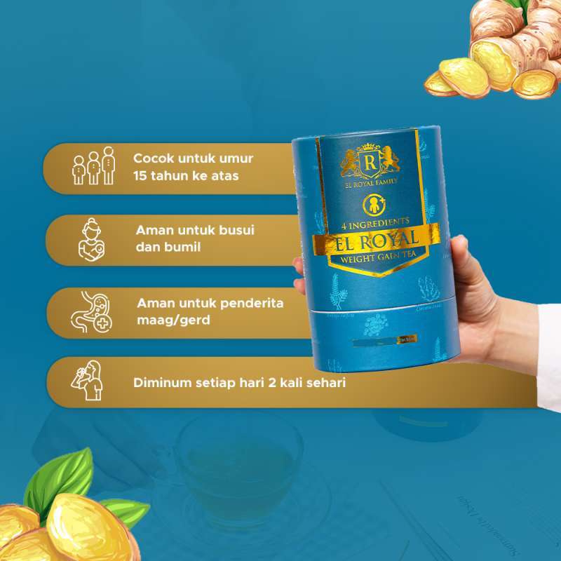 Promo El Royal Weight Gain Tea - Teh Penggemuk 2pcs Diskon 45% Di ...