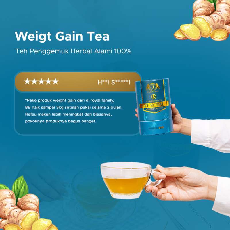 Promo El Royal Weight Gain Tea - Teh Penggemuk 2pcs Diskon 45% Di ...