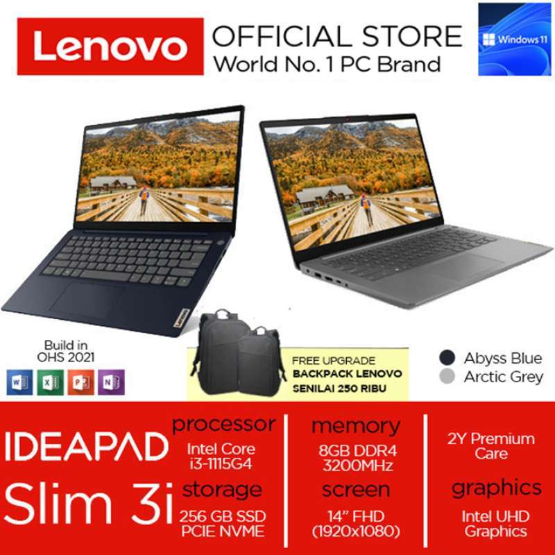 Jual Lenovo Ideapad Slim I I G Gb Ssd W Ohs Fhd Blit Hyid Non Bundling