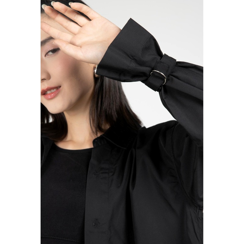 Promo 9 To 12 Signature Back Slit Shirt Kemeja Lengan Panjang Wanita ...