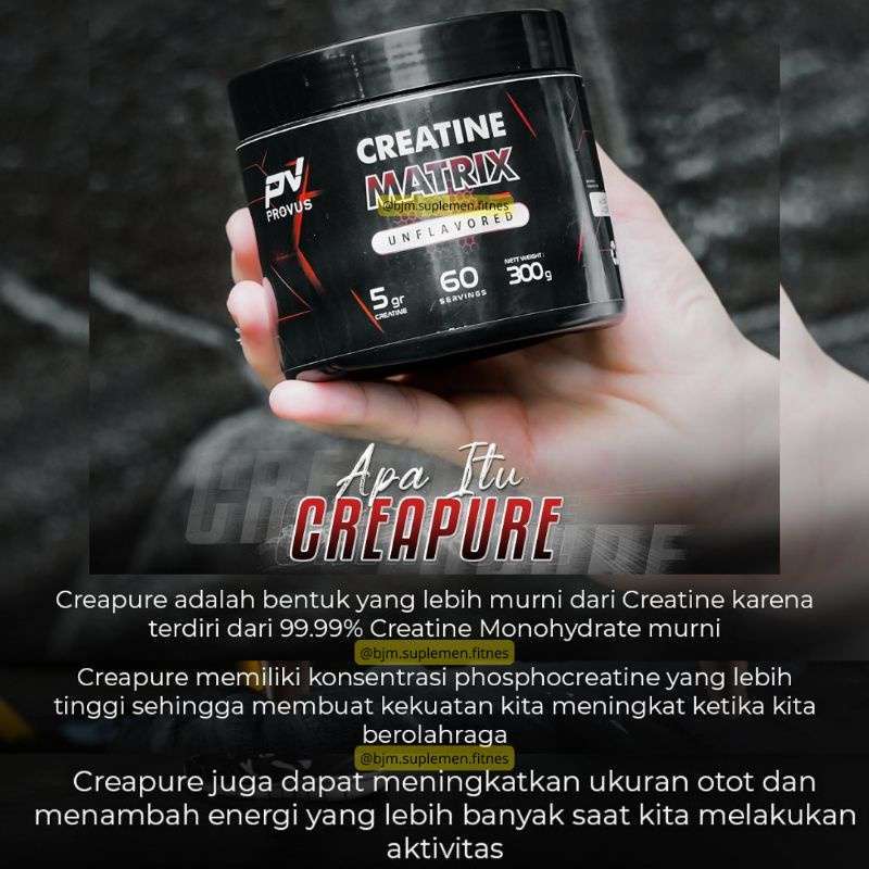 Promo Provus Creatine Matrix Creatine Monohydrate 300 Gram ( 60 Serving ...