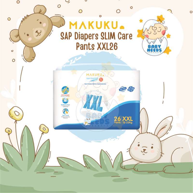 Promo MAKUKU SAP Diapers Slim CARE Diskon 11% di Seller Baby Needs ...