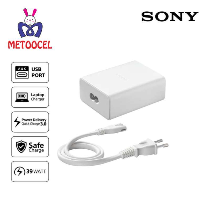 Jual Sony Cp-adrm2 Charger Usb A Type C Fast Charging Pd Garansi Resmi Di Seller Metoocel ...