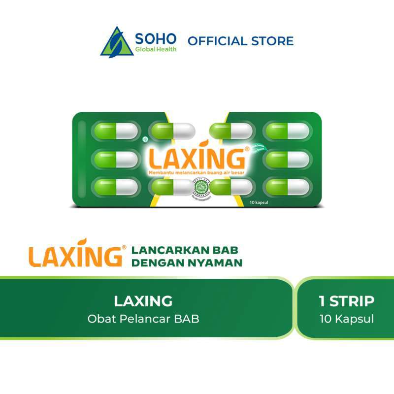 Jual Laxing [1 Blister @10 Kapsul] - Obat Pelancar Bab/ Pencahar ...