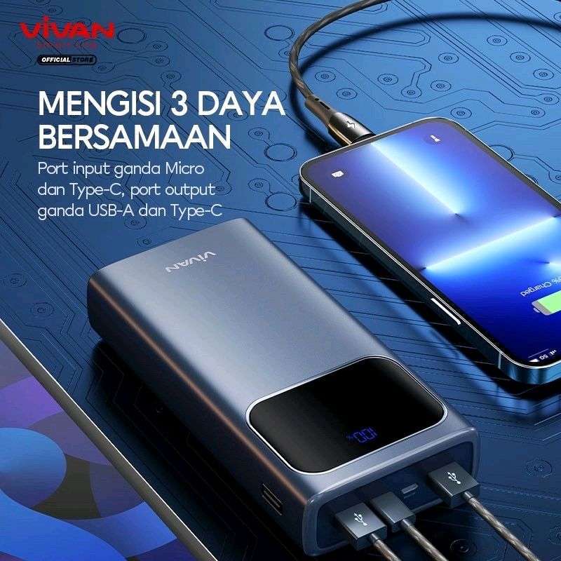 Jual Vivan Vpb-c20 22.5w Powerbank 20.000mah Pd+qc3.0 Vooc Fast ...