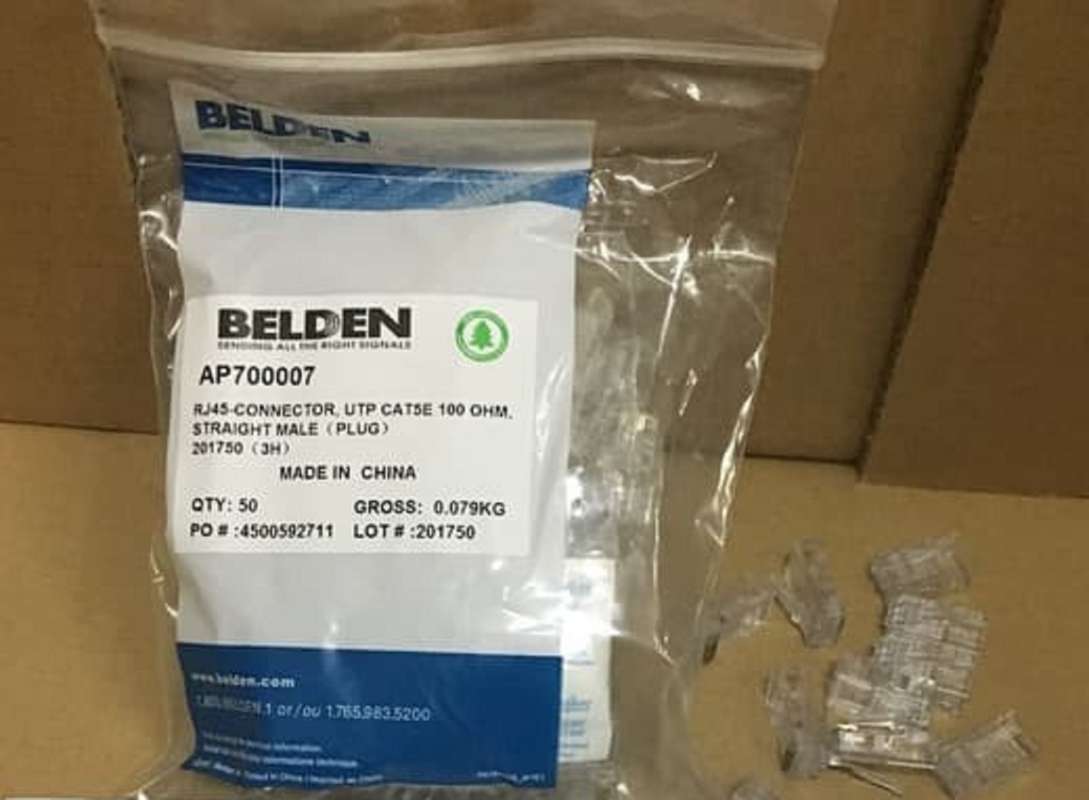 Jual Belden Connector Rj45 Cat.5 (konektor Rj45 Ap700007) Original Di ...