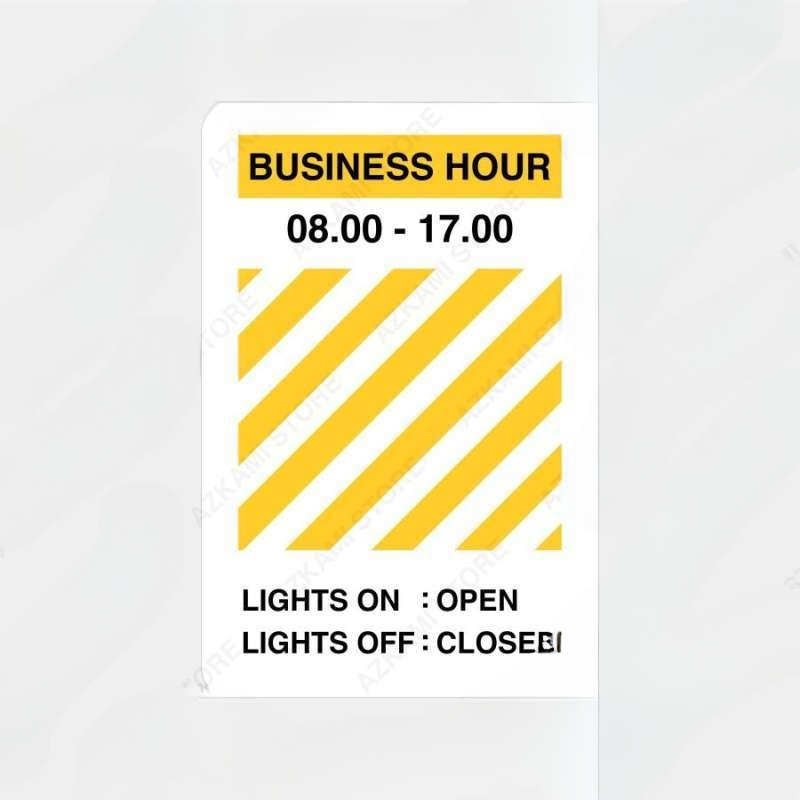 Jual Rambu Informasi Jam Operasional 20cm X 30cm - Plat Alumunium Di ...