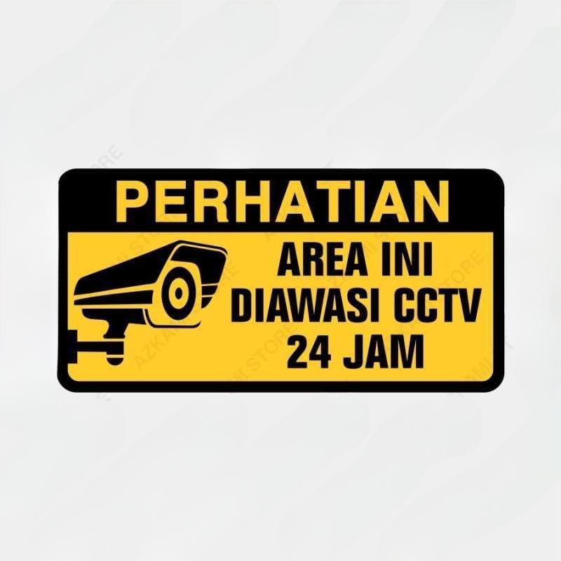 Jual Rambu Peringatan Pengawasan Cctv 40cm X 20cm Plat Alumunium Di ...