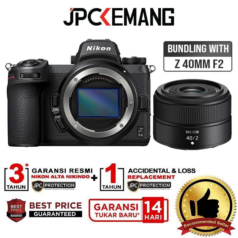 Promo Jpc Kemang Nikon Z6 Ii Nikon Z6ii Nikon Z6 Mark Ii Body Only Garansi Resmi - + 40mm F2 ...