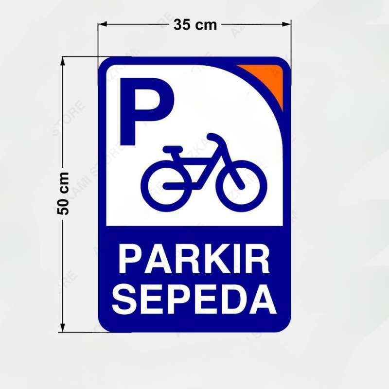 Jual Rambu Parkir Sepeda Biru 35cm X 50cm - Plat Alumunium Di Seller ...
