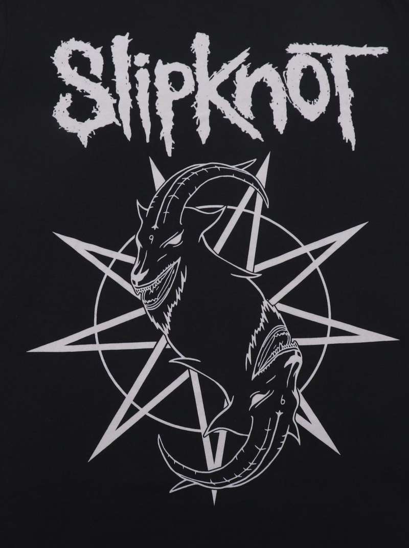 Jual Slipknot Goat Star Logo Back Print Kaos Band Heavy Alternative Nu ...