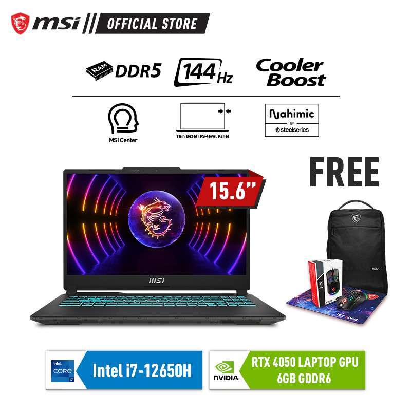 Jual Msi Cyborg 15 A12ve-074id I7-12650h Rtx4050 15.6 Fhd 144hz Ips ...