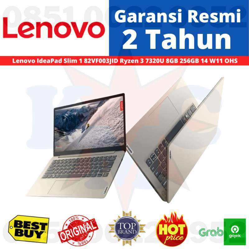 Jual Lenovo Ideapad Slim 1 82vf003jid Ryzen3 7320u 256gb Ssd 8gb Win11 Ohs Di Seller Karya Megah ...