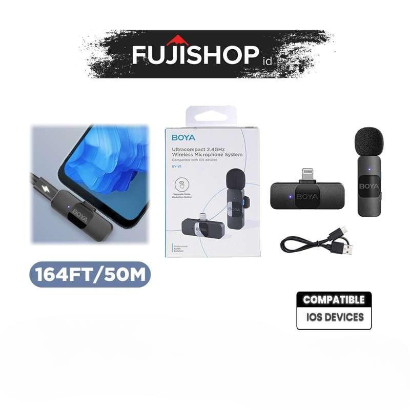Promo Boya By V1 Wireless Lavalier Microphone For iPhone Garansi Resmi ...