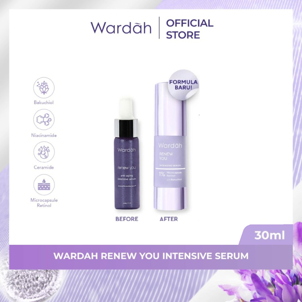 Promo Wardah Renew You Intensive Serum With Bakuchiol, Retinol ...